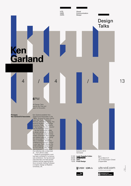 Love Design? Don’t miss Ken Garlands tour in Australia | Communications ...